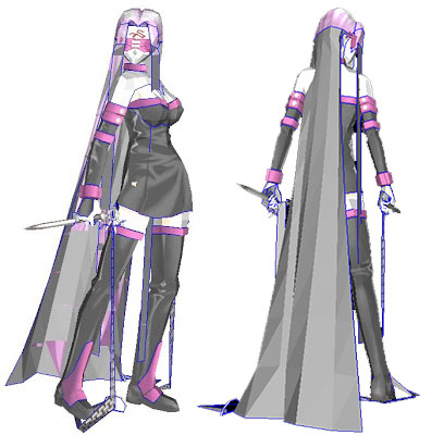 Fate/stay night: Rider Paper Model | Paperized Crafts