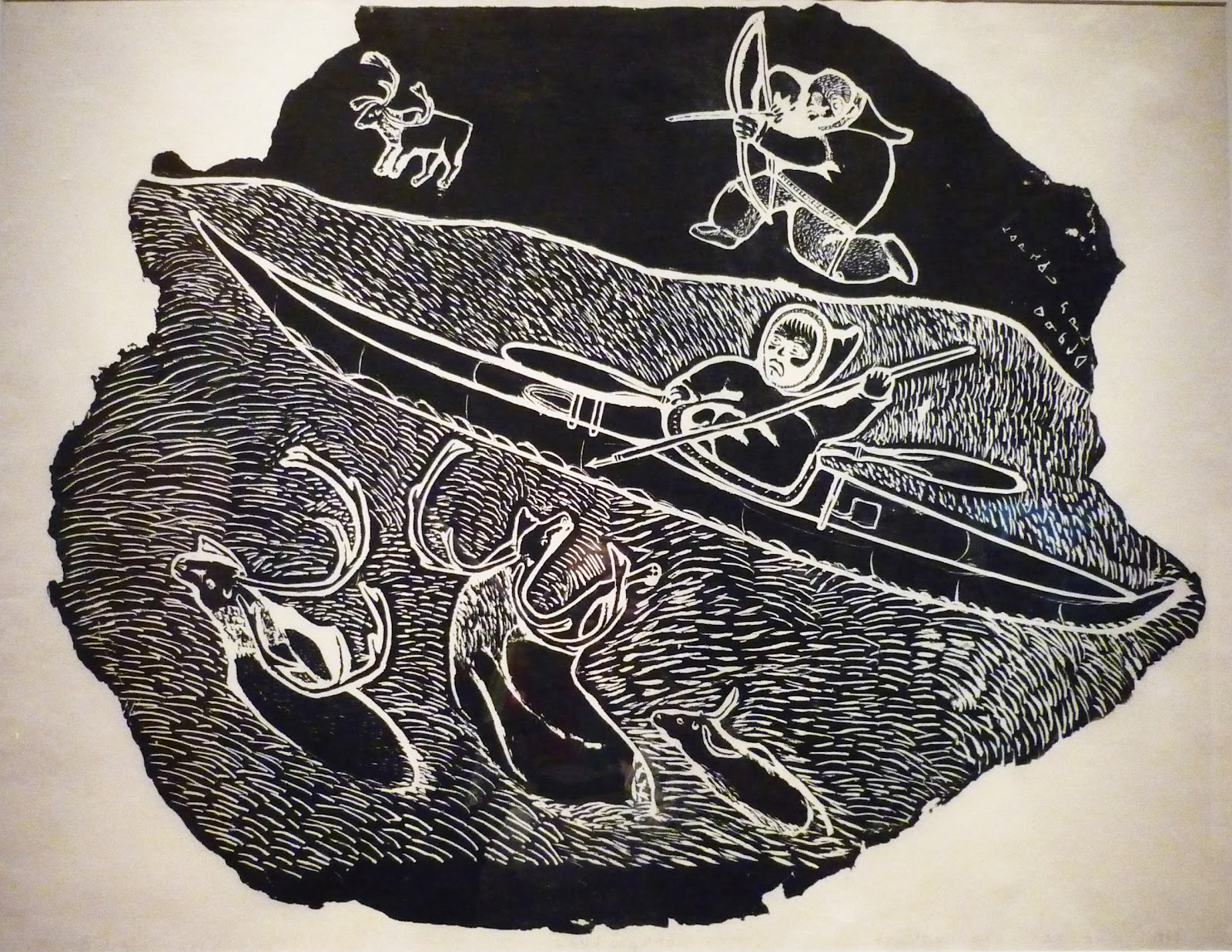 Black and White: Inuit Stone Block Prints