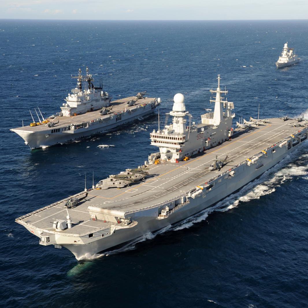 SNAFU!: Italian Navy aircraft carriers Cavour (550) and Garibaldi (551 ...