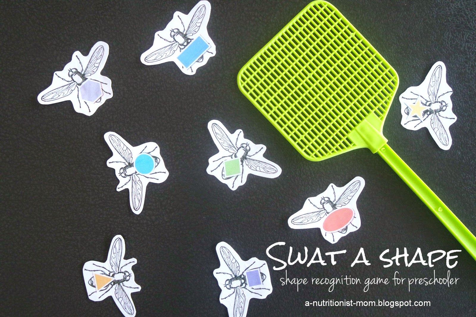 Journal of a nutritionist mom : Tot school: Swat-a-shape (fly themed ...