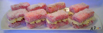 Alex the Contemporary Culinarian: Raspberry Lamingtons with Jam and Cream