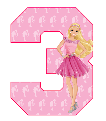 Kits imprimibles gratis : Números Barbie