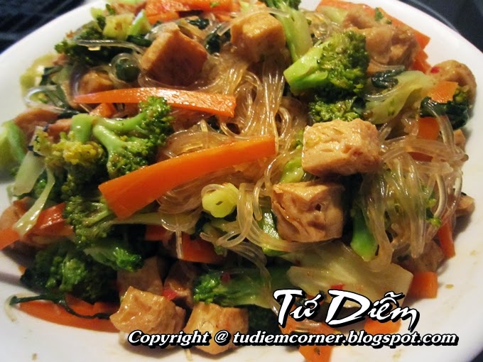 Miến Xào Thập Cẩm Chay | TuDiem's Corner