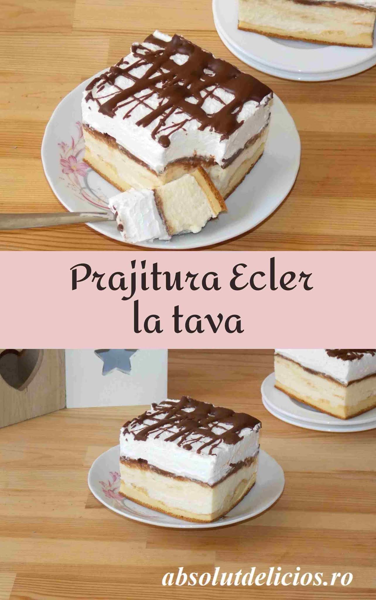 Absolut Delicios: PRAJITURA ECLER LA TAVA - RETETA VIDEO