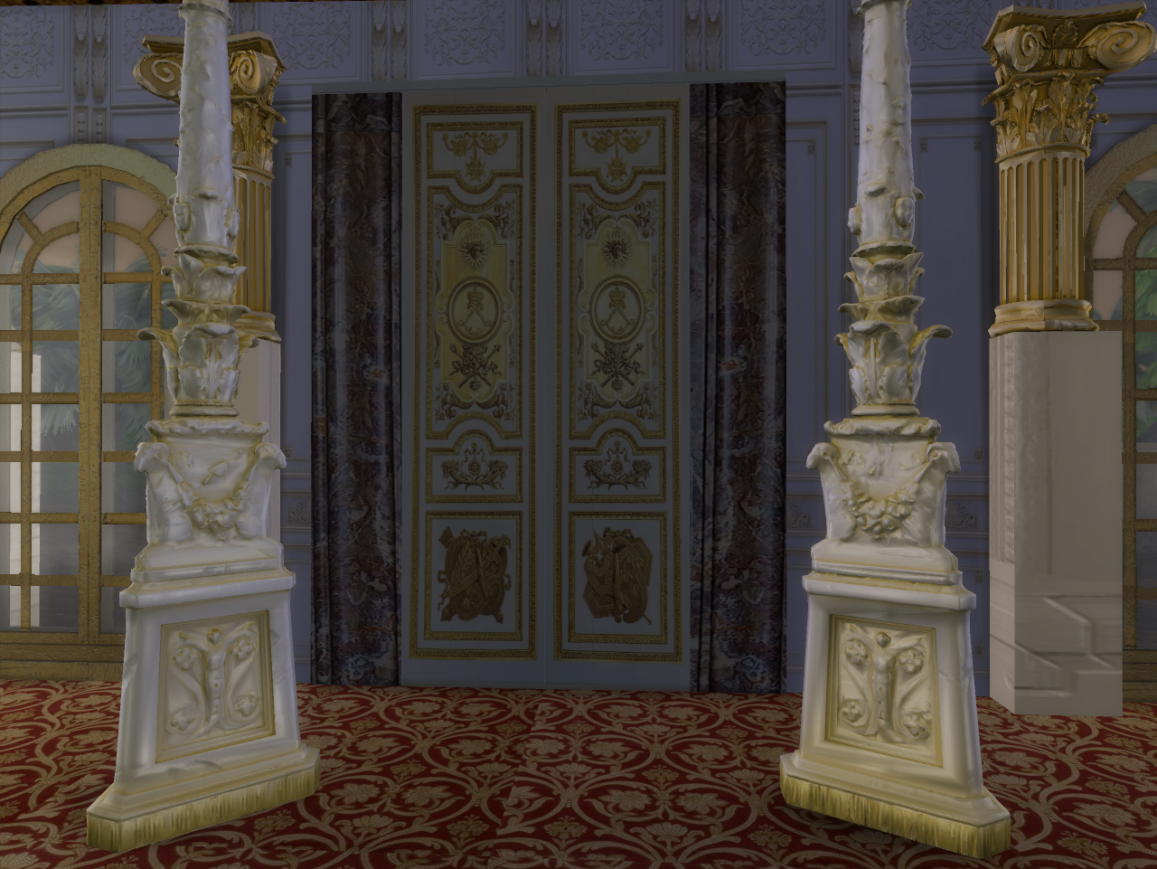 Anna Quinn Stories: Italian Column, Dragon & Panther For SIMS 4