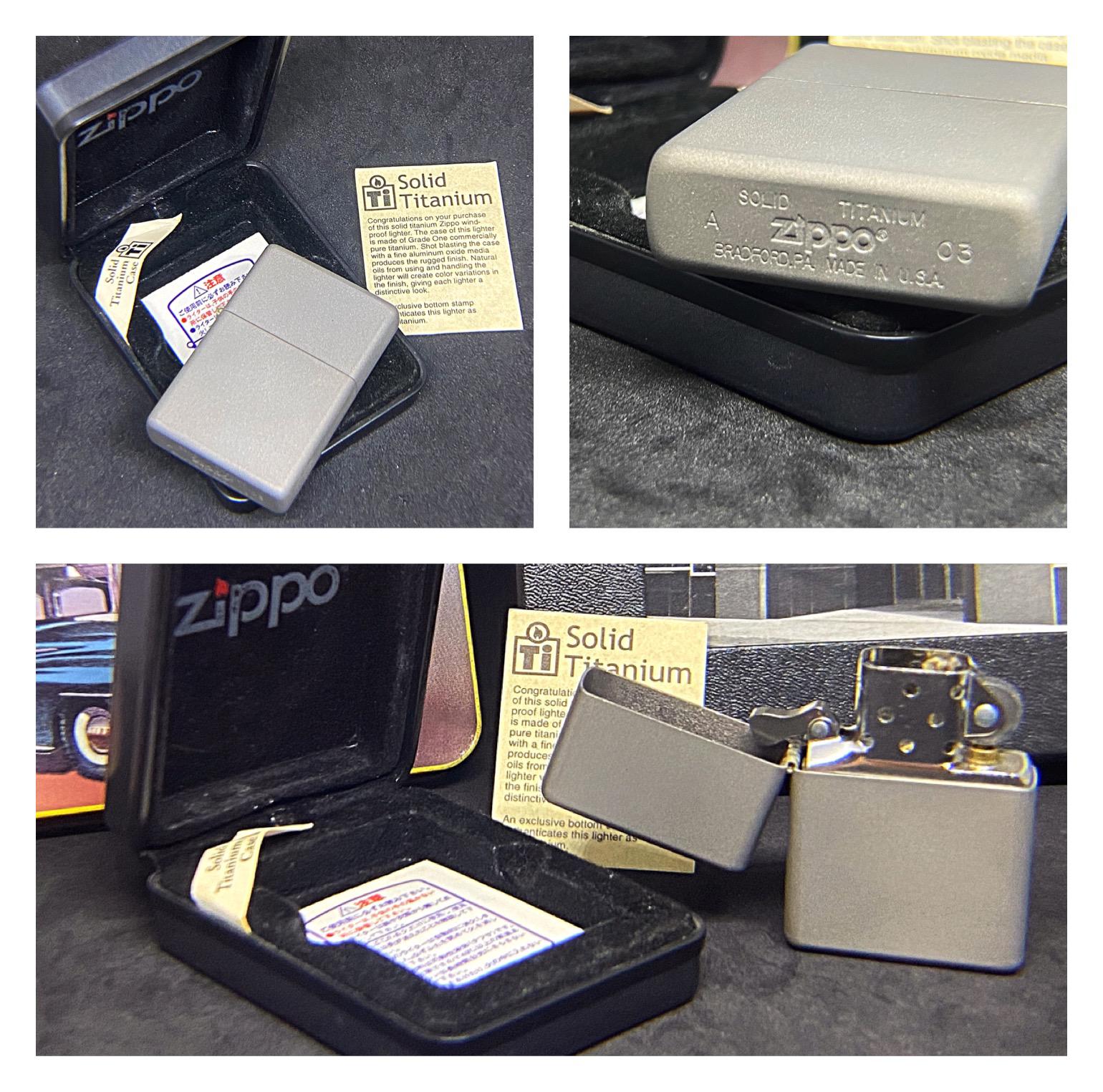 Pure and Precious Metals Series Zippo Lighters (Titanium)