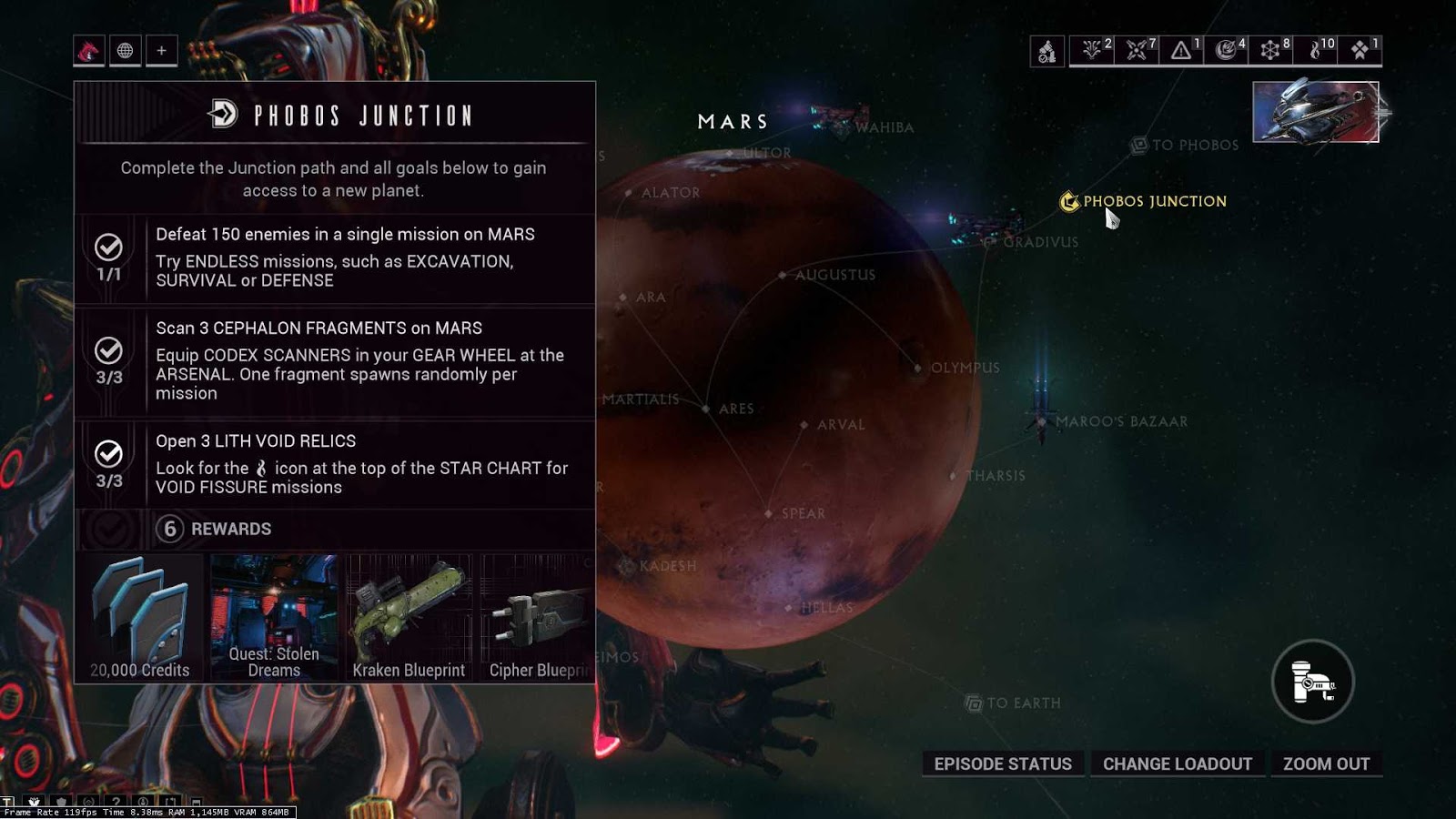 วิธีปลดล็อคดาว Phobos (โฟบอส) I Warframe Junction - Warframe Thailand