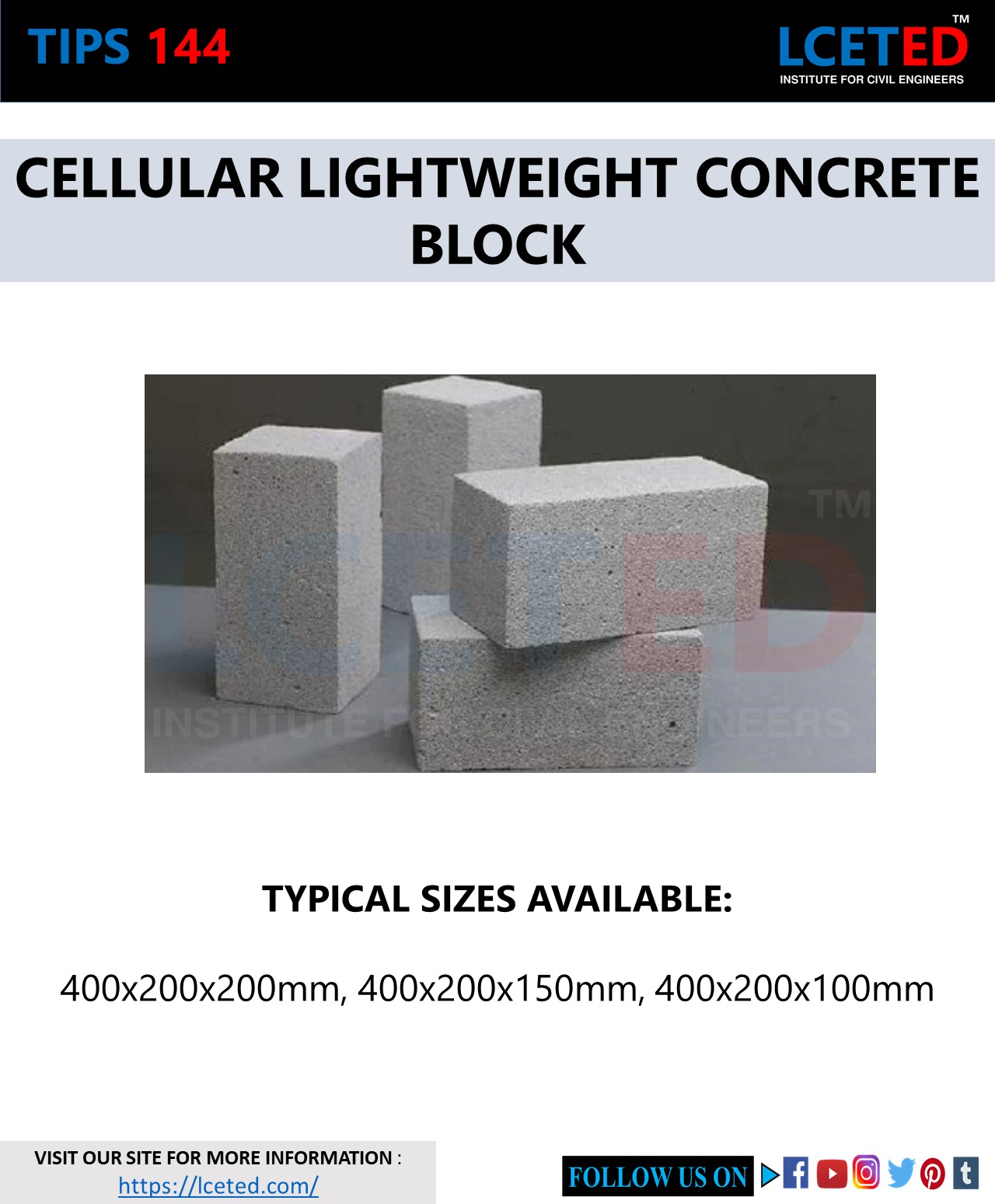 ALL YOU WANT TO KNOW ABOUT CONCRETE BLOCKS -lceted LCETED INSTITUTE FOR ...