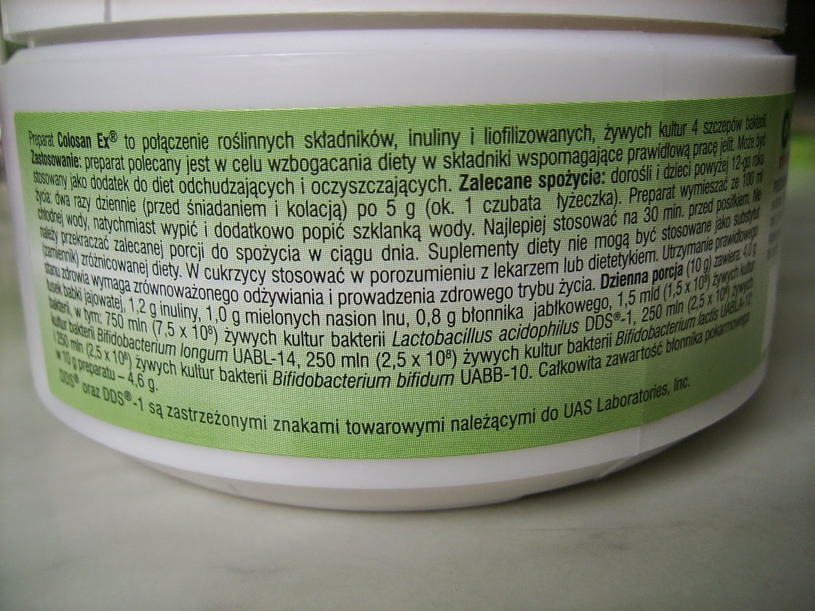 Recenzja: Colosan Ex z probiotykami- Oleofarm