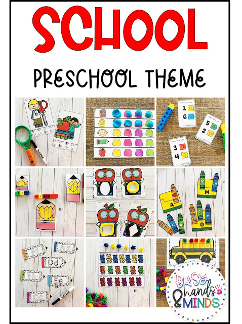 Back to School Preschool Theme | Busy Hands and Minds