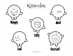 Kimochi Feelings Worksheets Sketch Coloring Page