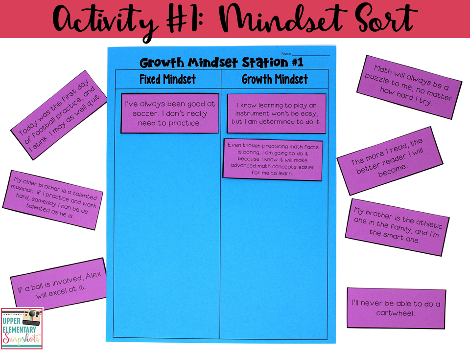 Foster Growth Mindsets with Free Learning Centers! | Upper Elementary ...