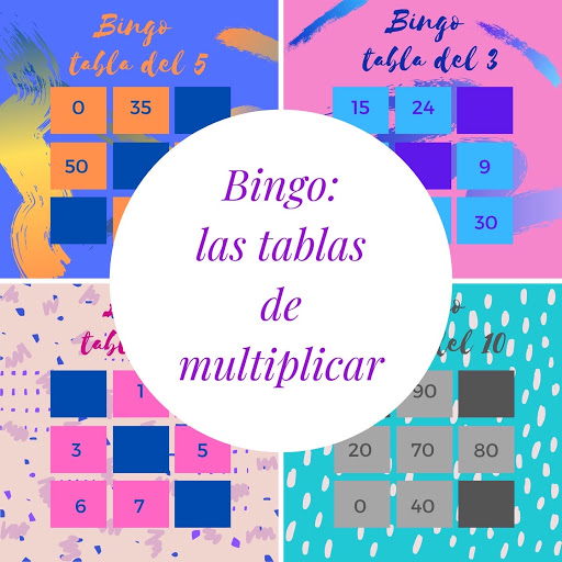 BINGO TABLAS DE MULTIPLICAR