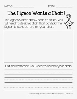 First Grade Garden: Science Design Process starring The Pigeon!