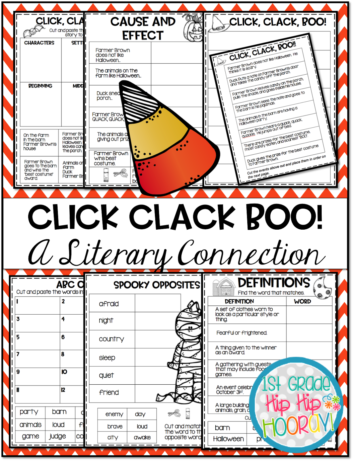 1st Grade Hip Hip Hooray!: Click Clack Boo! A Literary Companion