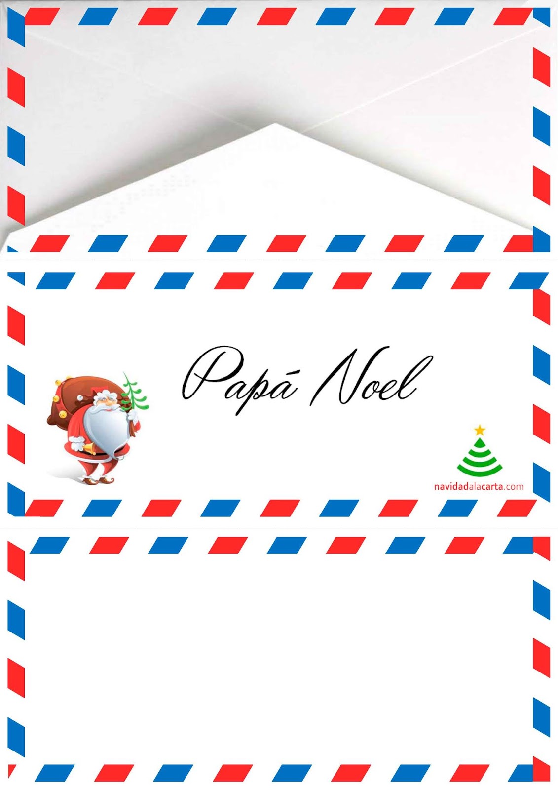 Material Educativo: Modelos de cartas infantiles para papa noel y reyes