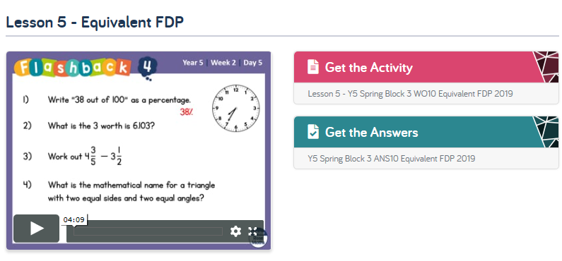 Year 5: Maths - FDP