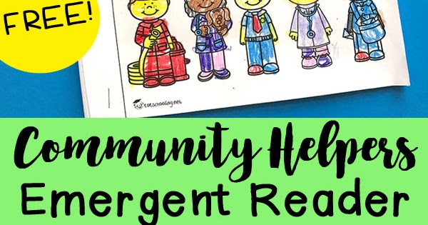 Community Helpers Emergent Reader | Totschooling - Toddler, Preschool ...