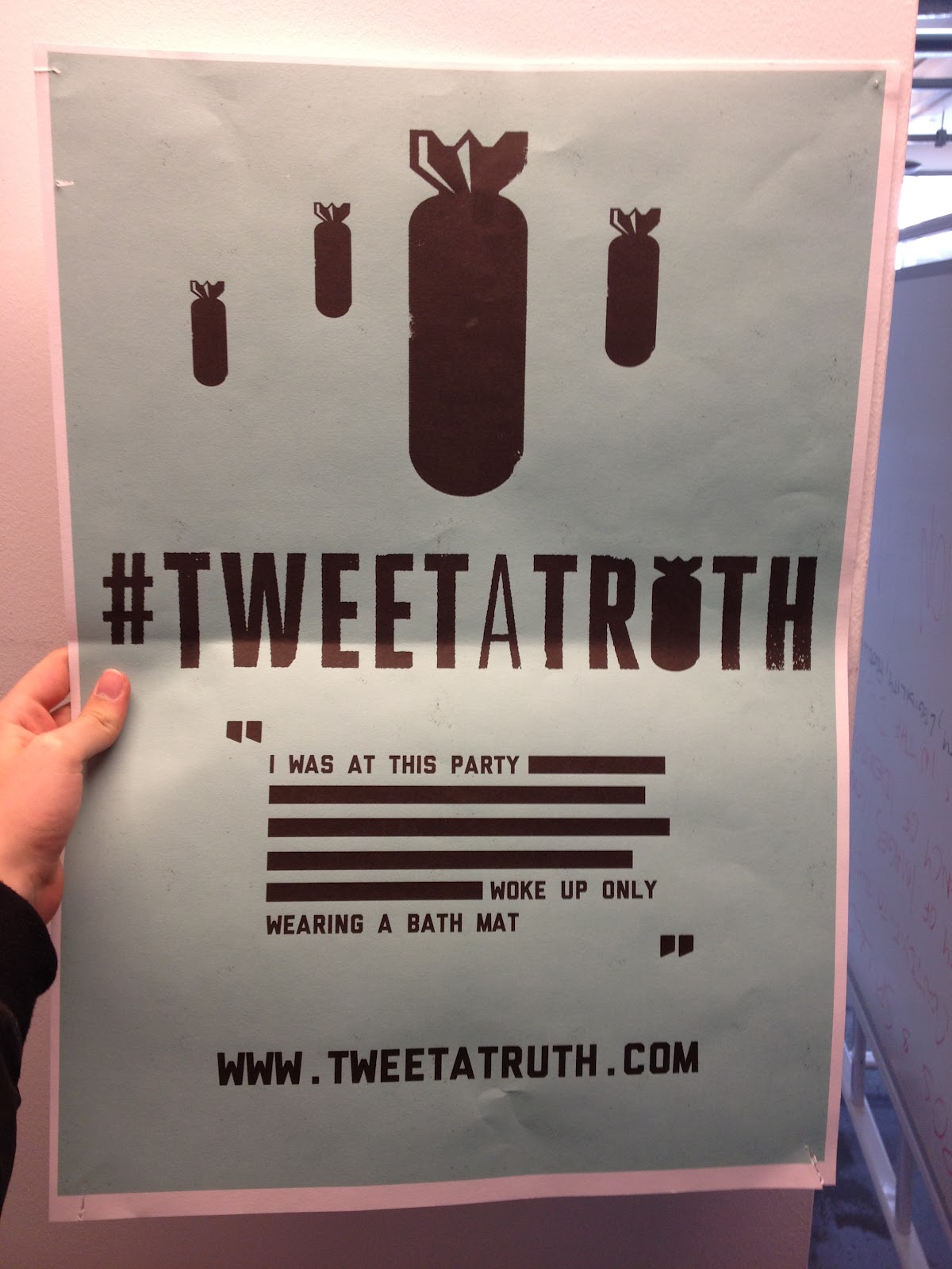 DESIGN PRACTICE: THE TRUTH// TWEET A TRUTH POSTER