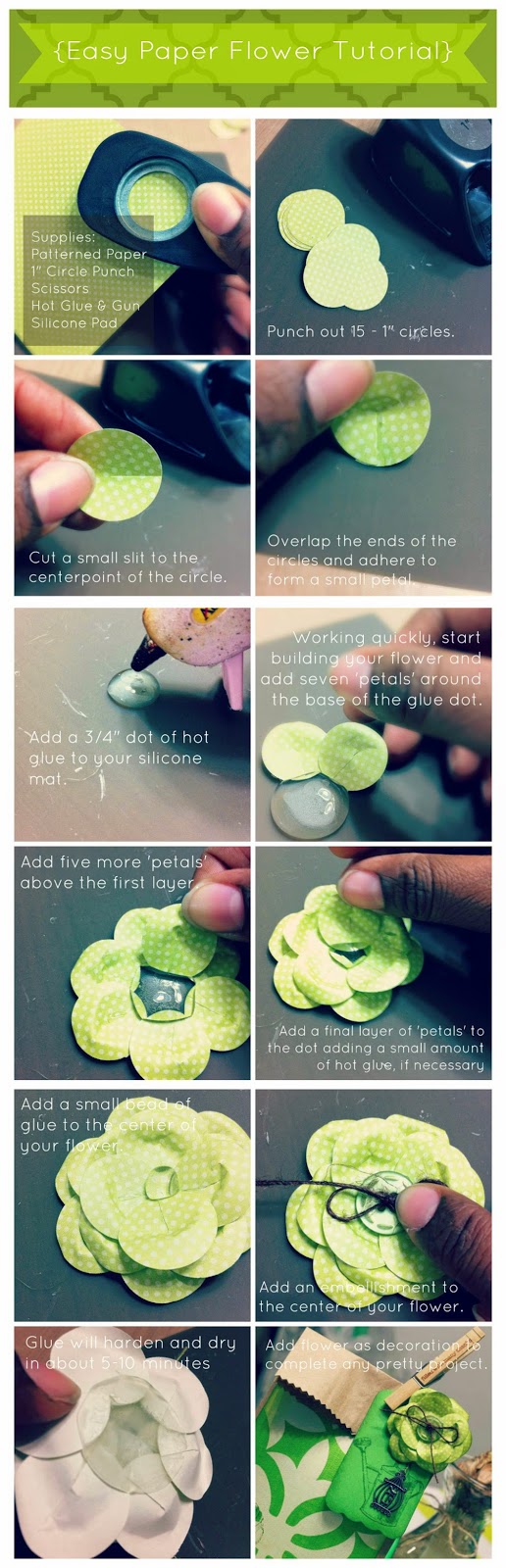 Cupcake Wishes & Birthday Dreams: {Pretty Crafty} Easy Paper Flower ...
