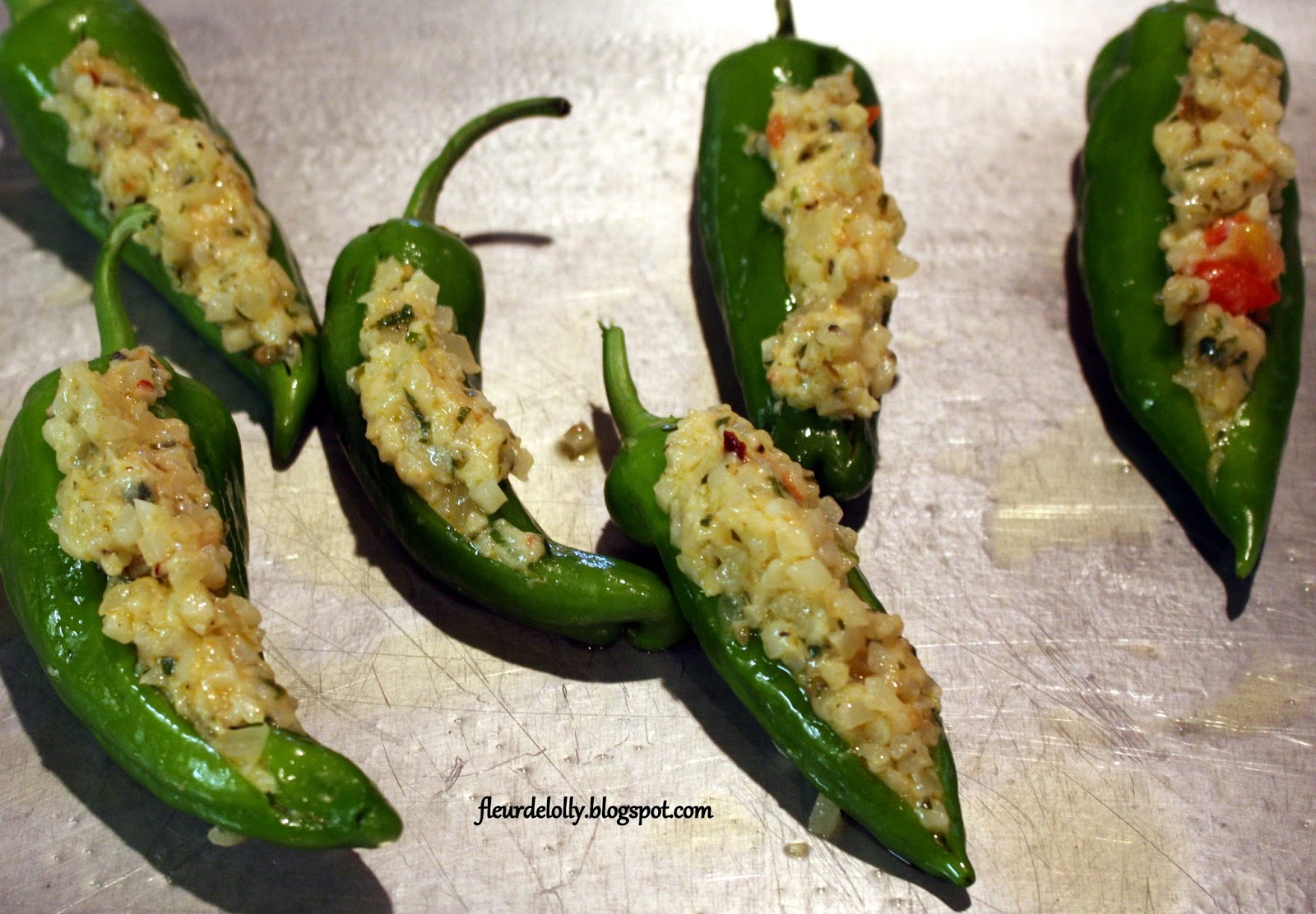 Fleur de Lolly: Stuffed Friggitello (Sweet Italian) Peppers