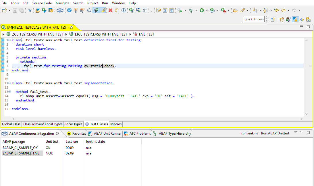 Sap Abap Central Abap Continuous Integration With Eclipse