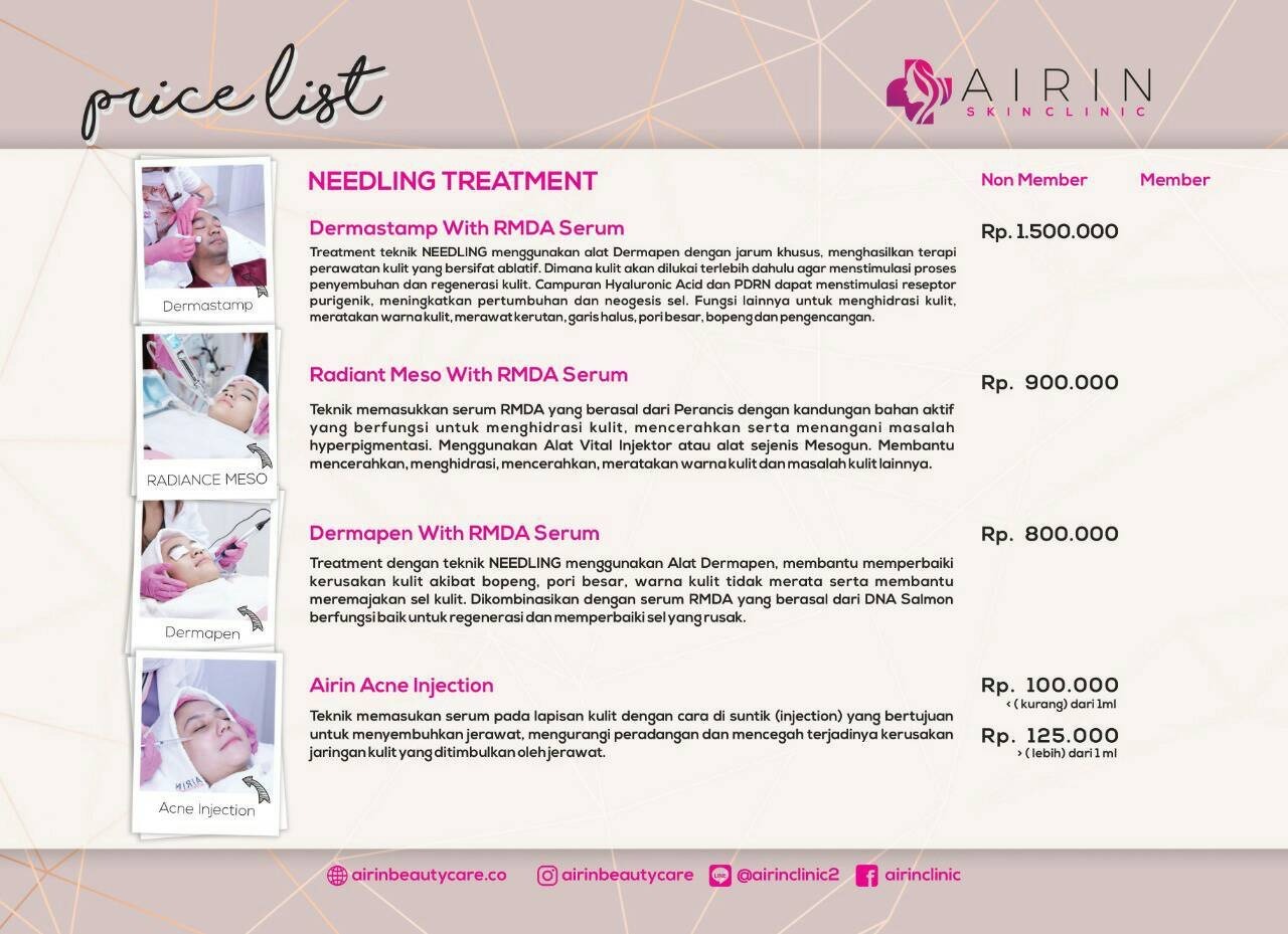 Harga treatment dan katalog di berbagai klinik kecantikan [ Facial ...