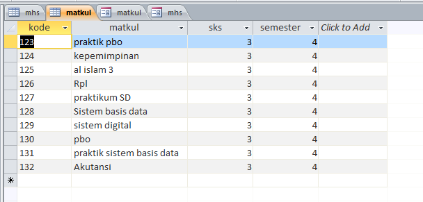 Teknik Informatika: Basis Data Membuat Tabel dan Form menggunakan MS ...