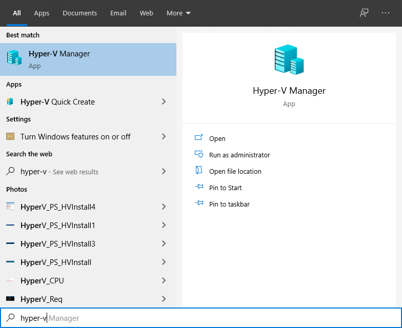 Microsoft Hyper-V on Windows 10