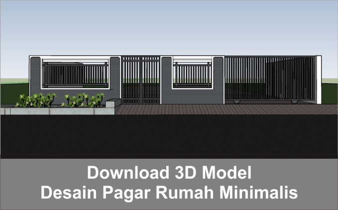 Download 3D Desain Pagar Rumah Minimalis - Arsimedia