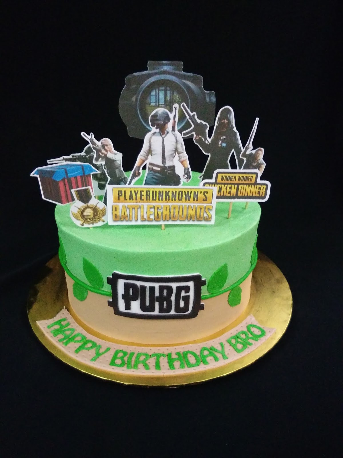 My little sharing : PUBG (Player Unknown's Battle Grounds) cake by ...