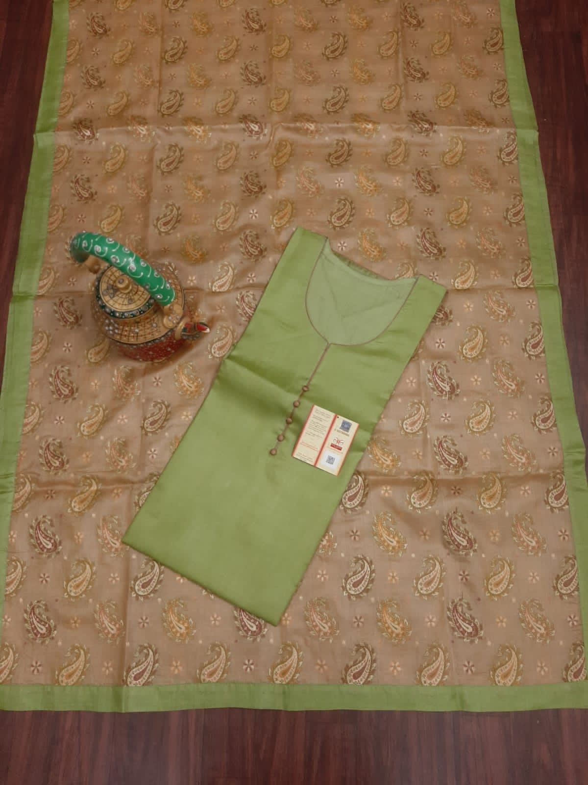 Exclusive tusser silk salwars