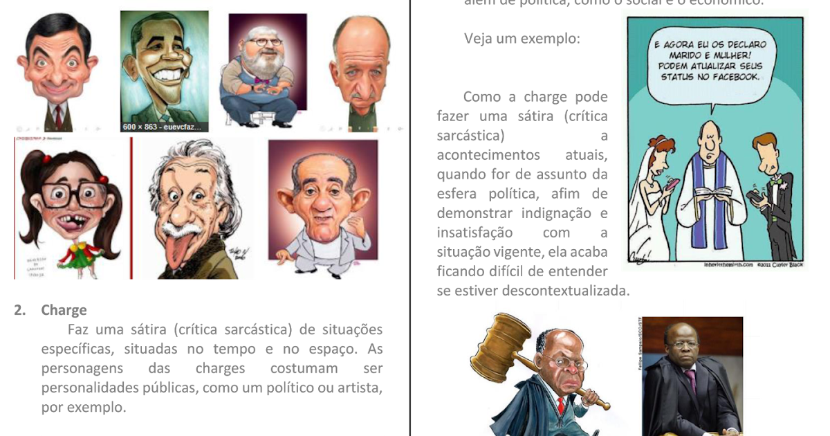 Charge E Cartum Diferença - FDPLEARN