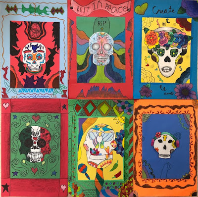 The Lost Sock : Day of the Dead art