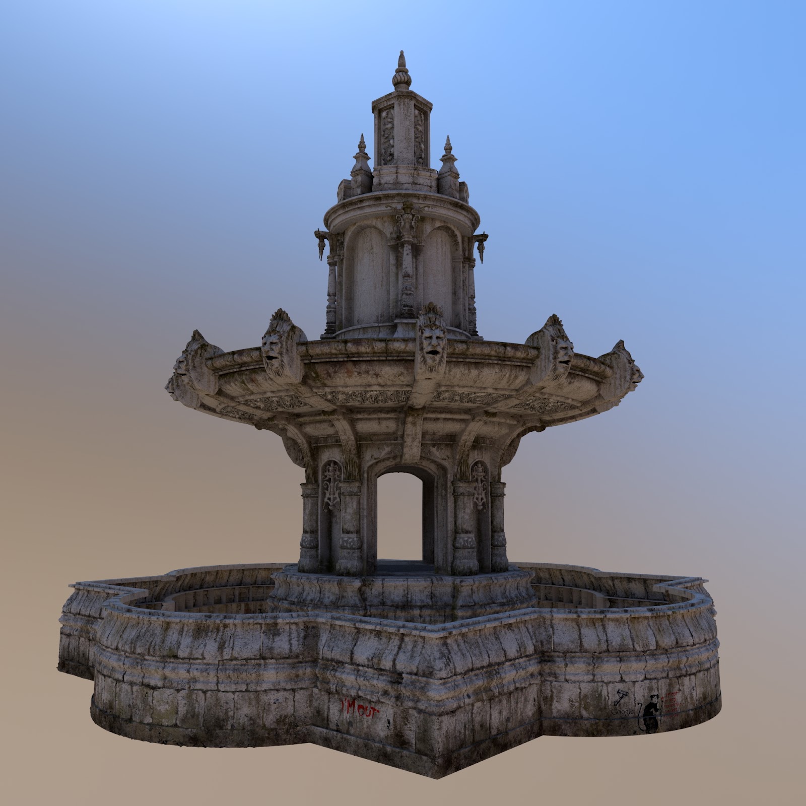 Ruta3d: Sculpting The Fountain - Maya, Mudbox