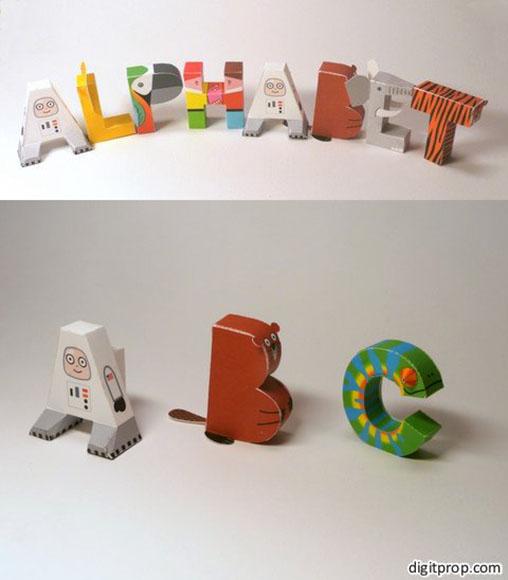 Alphabet Papercrafts | Paperized Crafts
