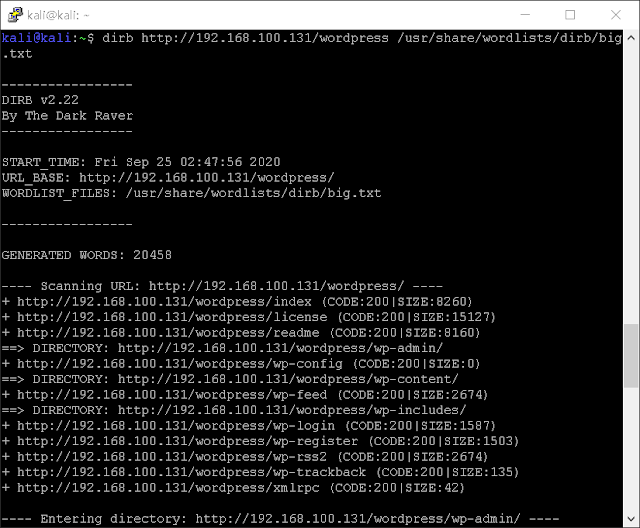 웹 컨텐츠 스캐너 DIRB 툴 사용법 - KOROMOON