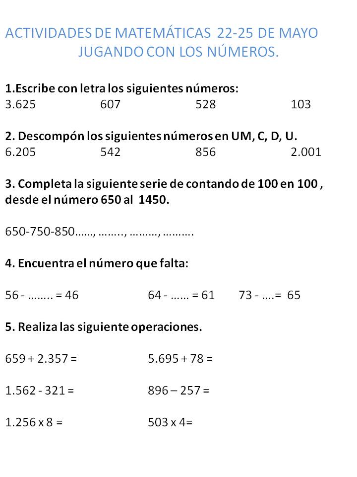 Los5ratones: ACTIVIDADES DE LENGUA Y MATEMATICAS