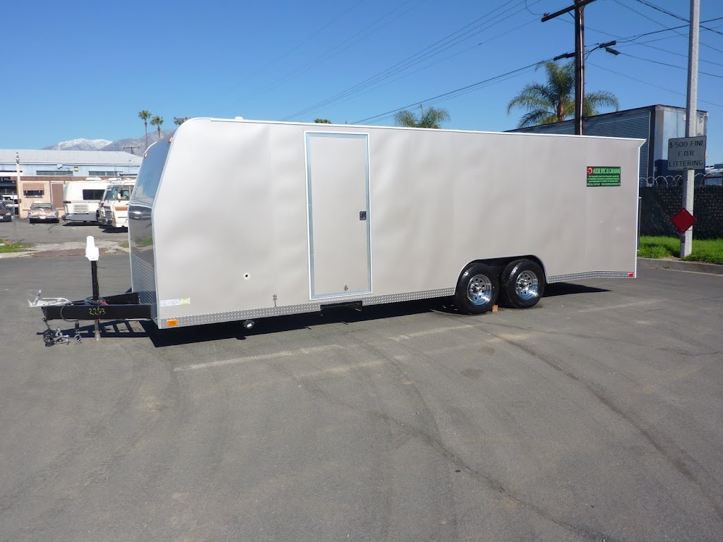 Kiwi Karavans: Loading a Car Trailer - Toy Hauler In a Container