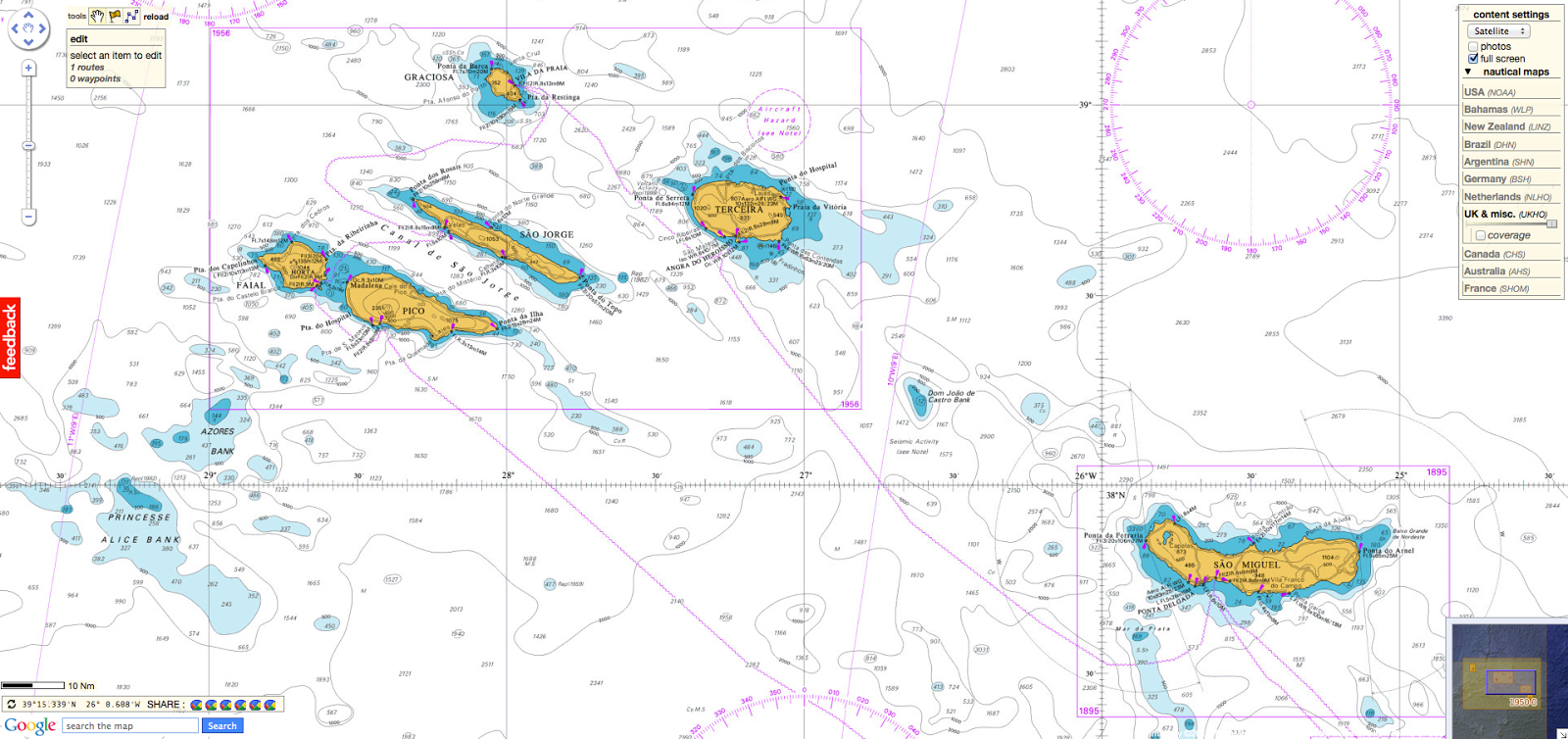 GeoGarage blog: Vendee Globe : Azores