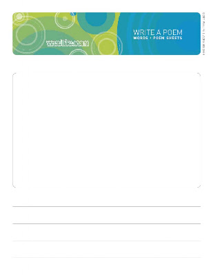 weelife: Write-A-Poem Printable
