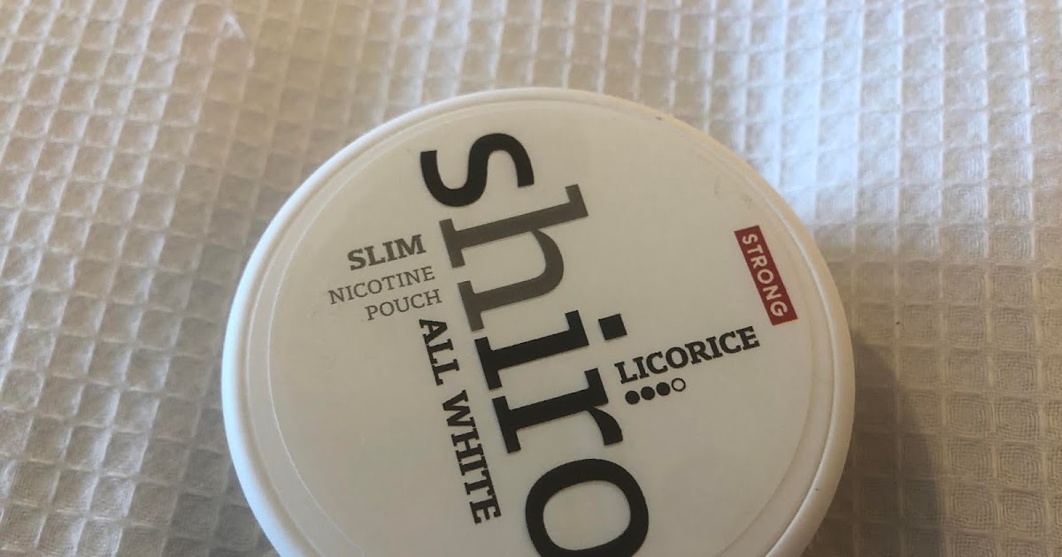 Shiro Licorice (Nicotine Pouches) - Review (Discontinued). 16 March 2021.