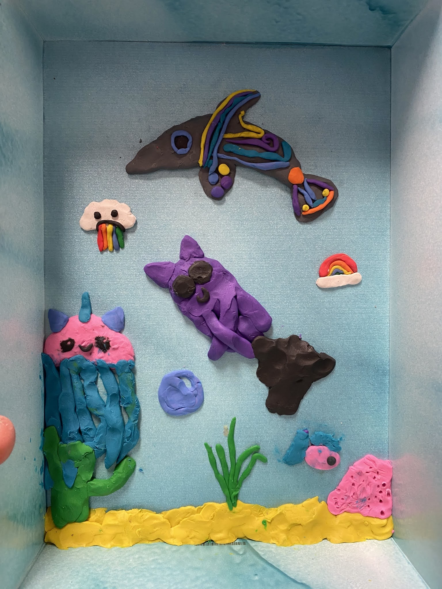 TNPS Student Artists: Year 3 and 4 Sculptures in a Box