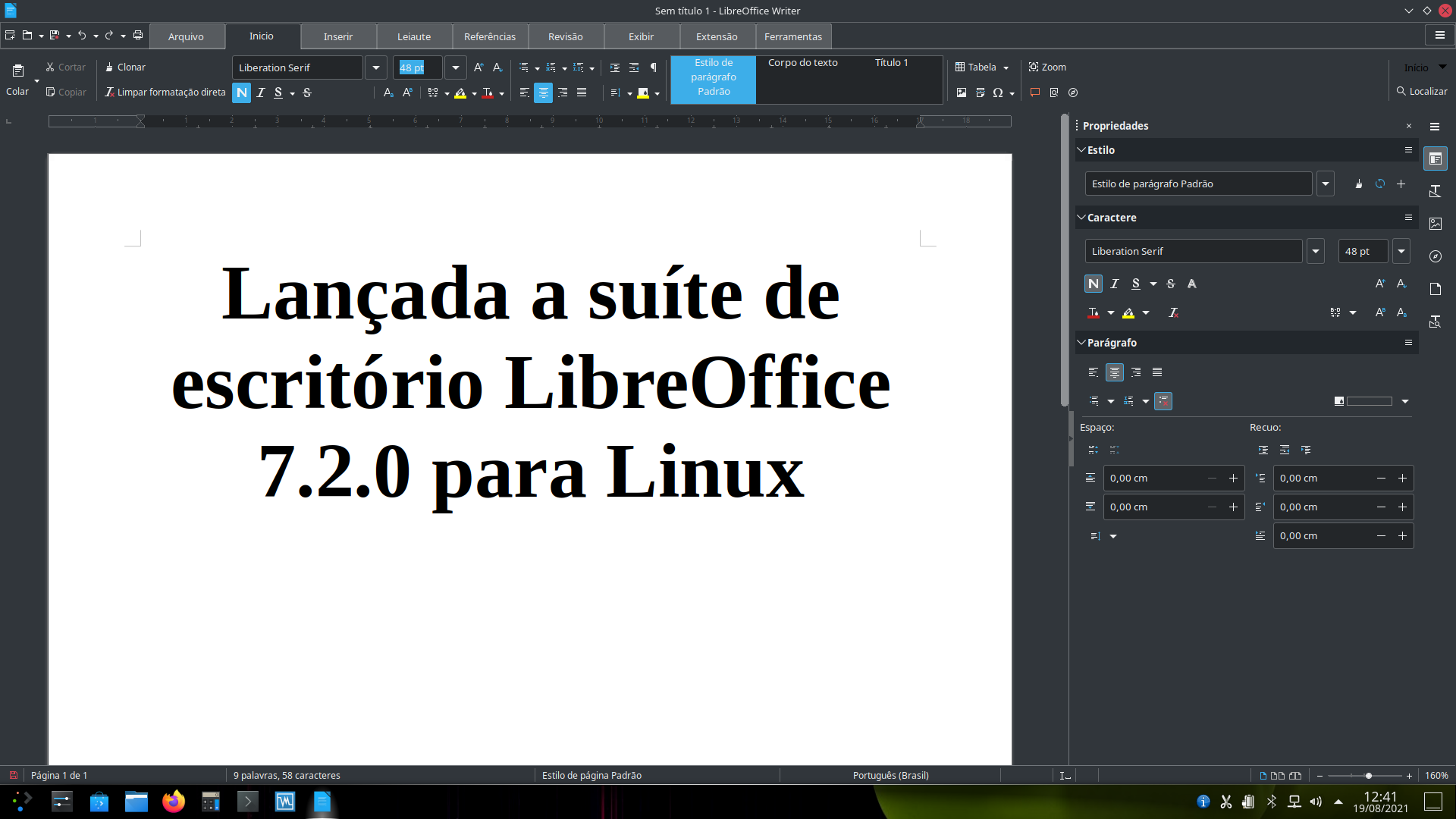 Lançada a suíte de escritório LibreOffice 7.2.0 para Linux