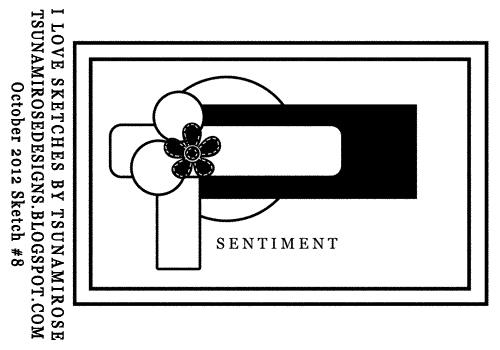 Tsunami Rose Designs: November Sketch 8 Card using "Life Abloom" paper ...