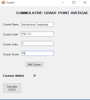 C# Programming Is Fun: Grade Point Average Calculator with Visual Basic ...