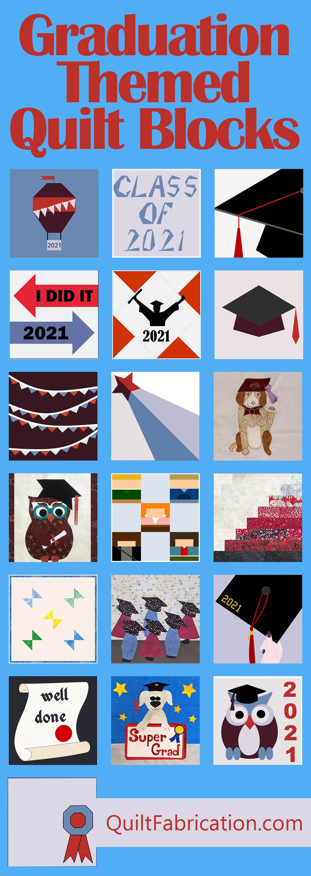 Grad Cap for the May Quilt Block Mania