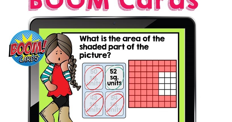 The Best of Teacher Entrepreneurs: Finding Area BOOM task cards # ...