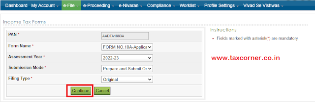 How to File Form 10A for Approval under Section 80G