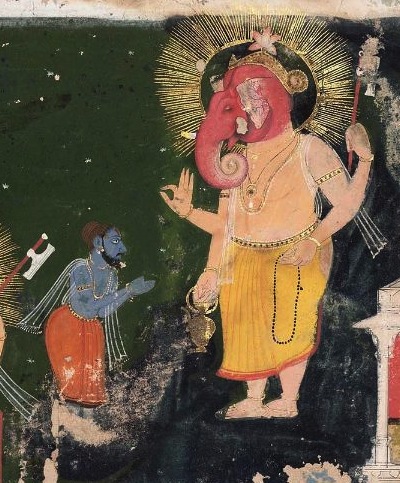 Indian Epics: Images and PDE Epics: Image: Vyasa and Ganesha